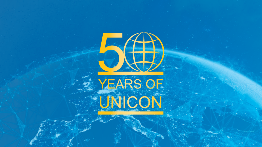 UNICON 50 Years graphic - UNICON